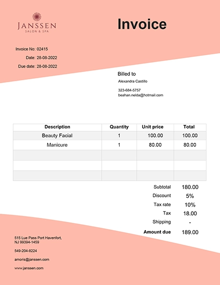 FreeLogoDesign s Invoice Templates Add On